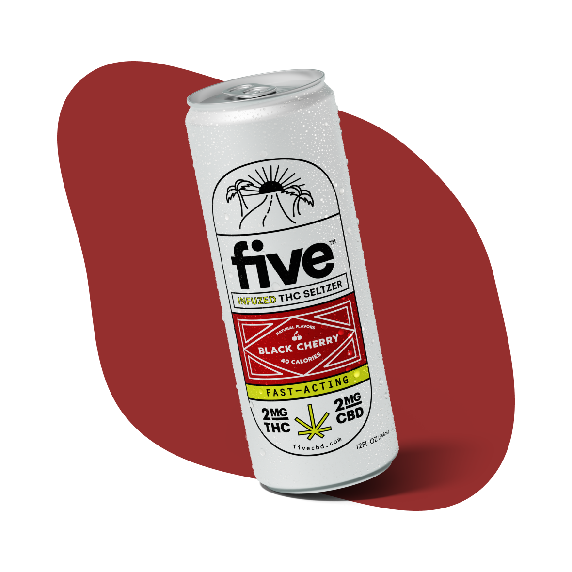 infuzed thc black cherry seltzers - Five THC Drinks – EnjoyFive.com