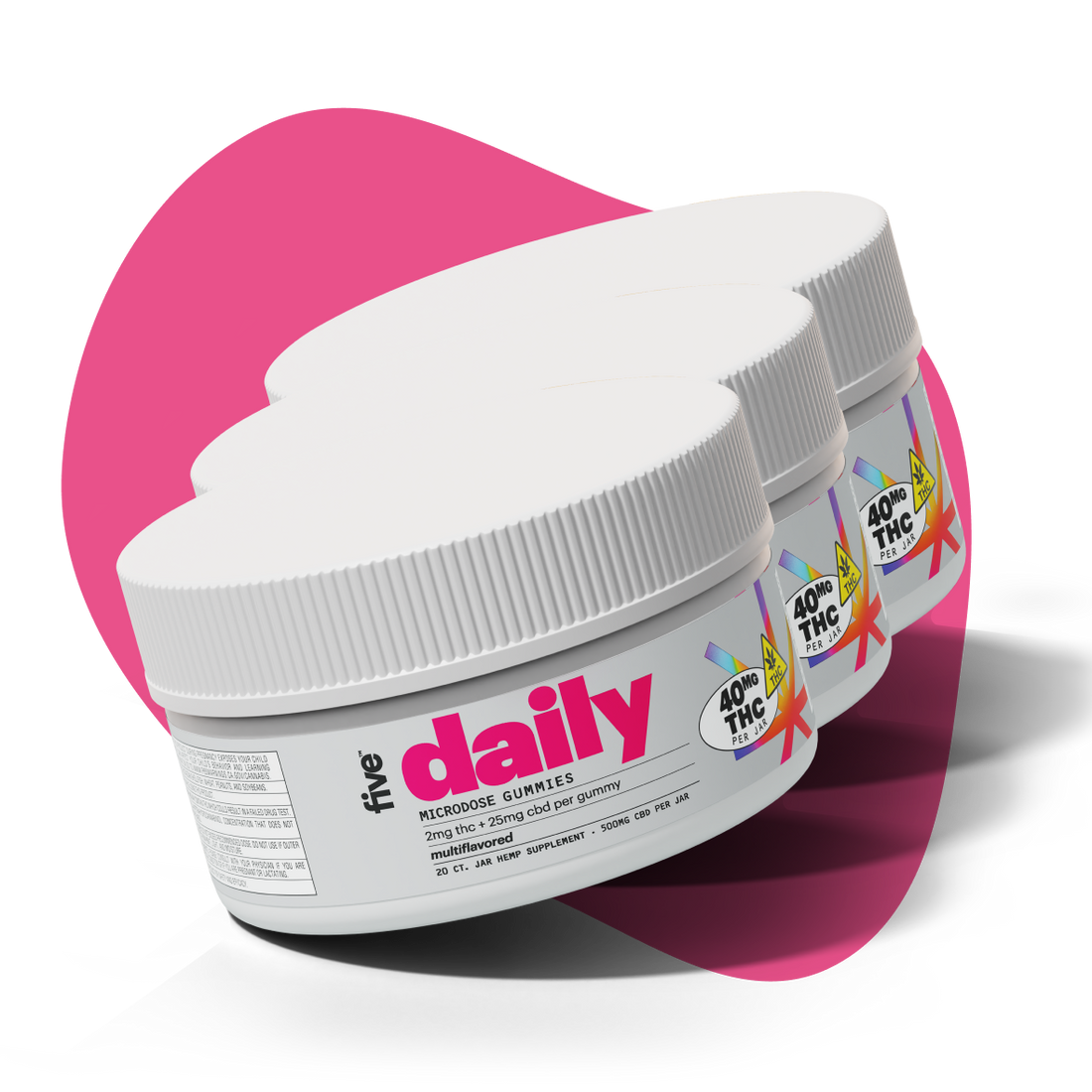 daily microdose thc + cbd gummies by Five CBD – EnjoyFive.com