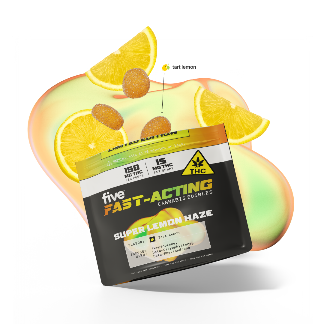 Super Lemon Haze Fast Acting 15mg THC Gummies – EnjoyFive.com